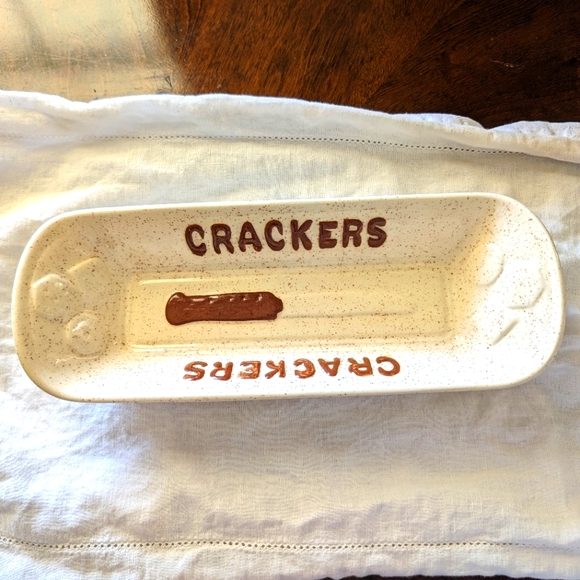 Vintage | Dining | Vintage Cracker Tray Pottery Serving Tray | Poshmark